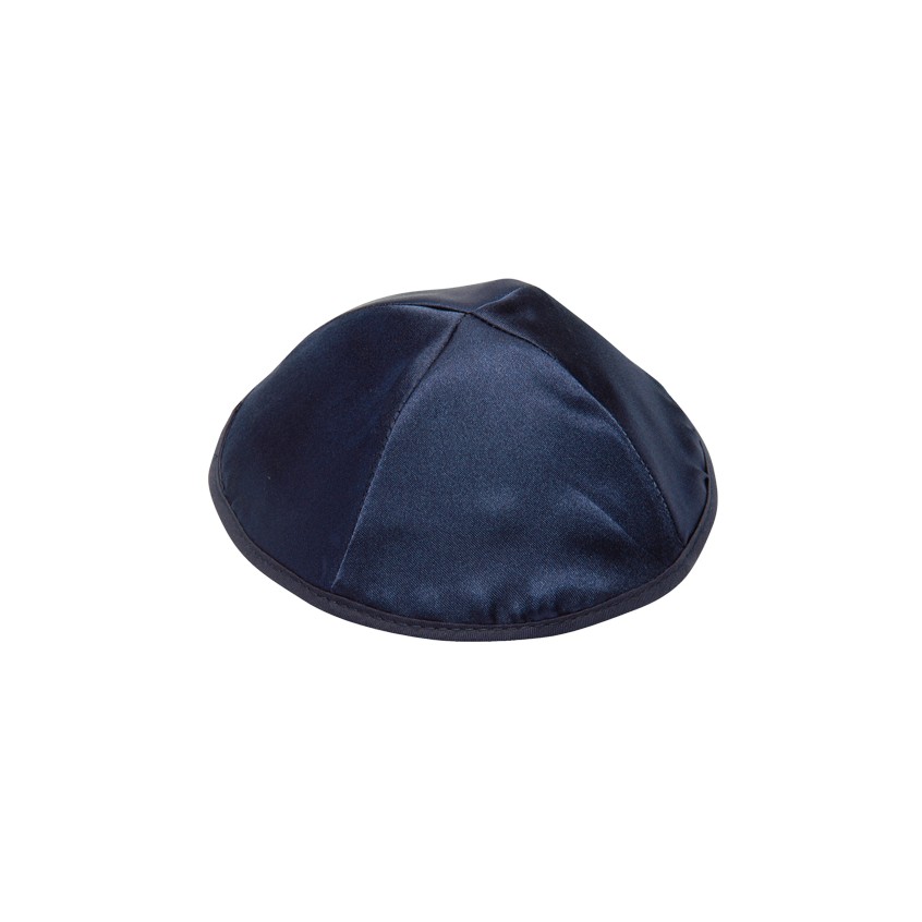 acheter une kippa en satin coloris bleu