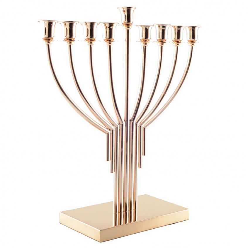 acheter une menorah en métal moderne pour ner light